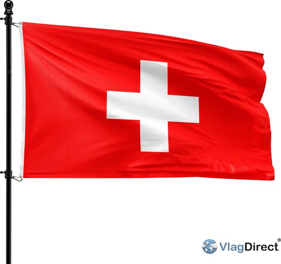 VlagDirect - Zwitserse vlag - Zwitserland vlag - 90 x 150 cm. | bol