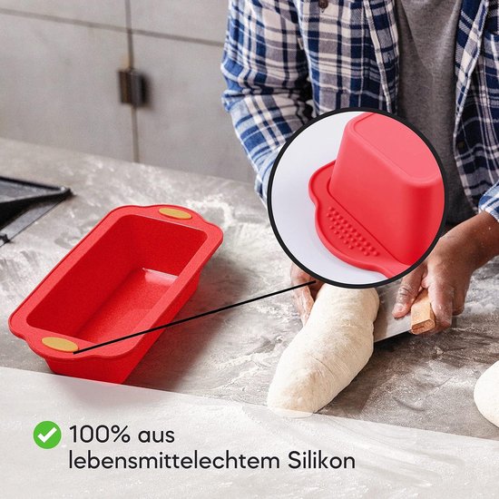 Recept - Rechthoekige siliconen bakvorm voor brood bakken - 1000 g ...