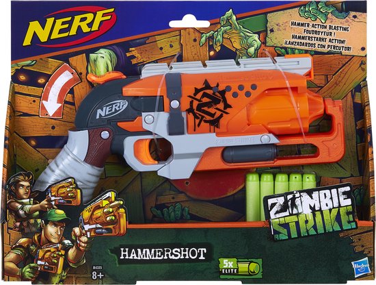 NERF Zombie Strike Hammershot - Blaster | bol