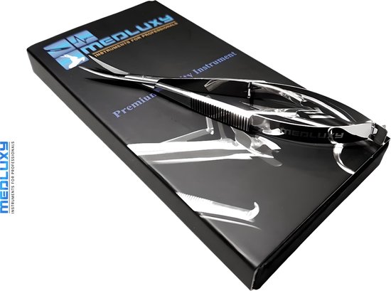 MEDLUXY® Pro - Wenkbrauw schaartje - gebogen snijbladen - 11 cm ...