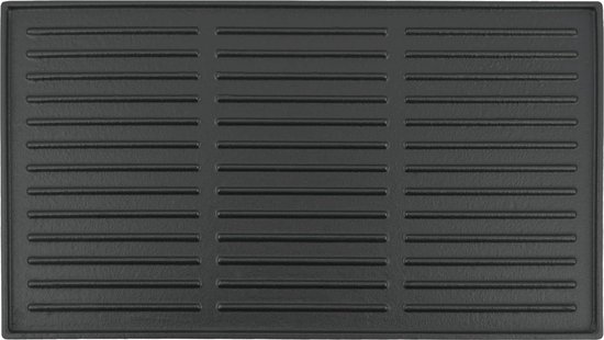 Gietijzeren Grillplaat - 44 x 24,5 cm - Omkeerbare Plaat voor BBQ ...