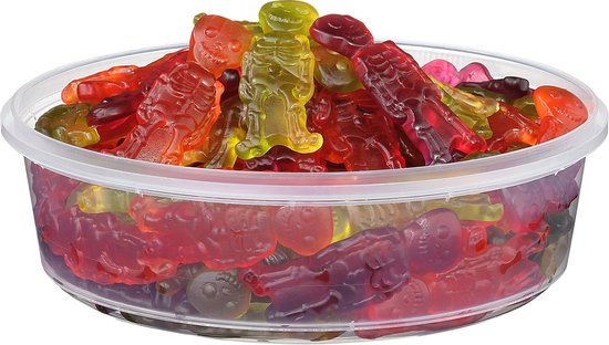 Haribo Crazy Skeletties - snoep in fruitsmaken - silo à 500g | bol