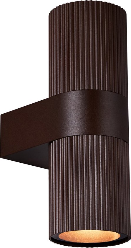 Nordlux Kyklop ripple-wandlamp-2xGU10-roestkleurig | bol