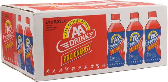 AA drink | Pro Energy | 24 x 33 cl - ROOD | bol