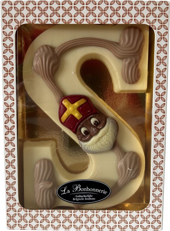 La Bonbonnerie - GROOT Letter "S" Witte Chocolade - Ambachtelijke Luxe ...