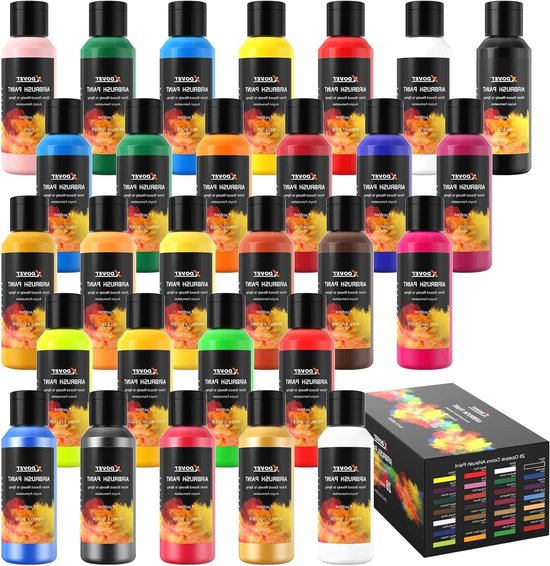 Model Building Paint Set - 28 Colours/60 ml - Bright Colours ...