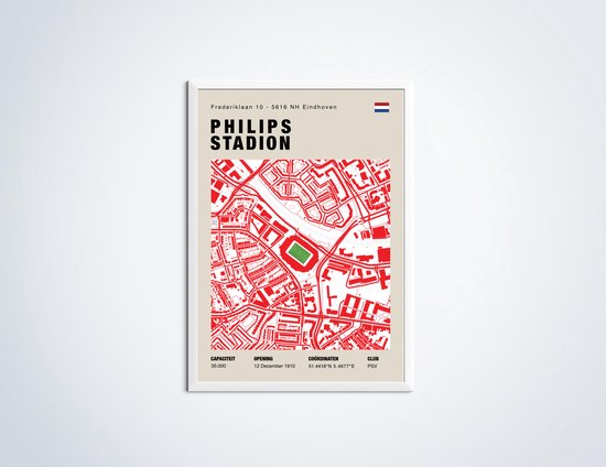 Poster Philips Stadion - PSV Eindhoven Stadion - Stadion Poster - 50 x ...