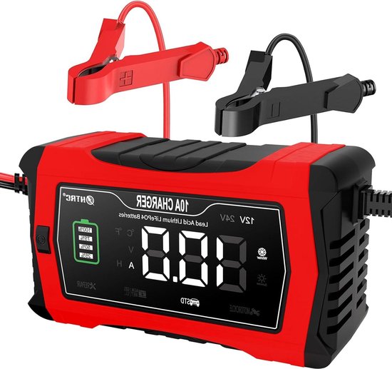 LiFePO4 autolader 10A 12V/24V - acculader voor voertuigen - vrachtwagen ...