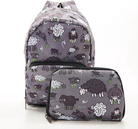 Eco Chic - Mini Backpack - G11GY - Grey - Sheep | bol