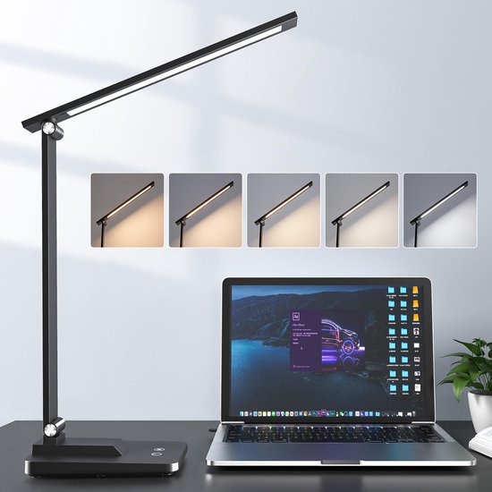 Steller LED Bureaulamp - 15 Standen - 500 Lumen - Verstelbaar ...