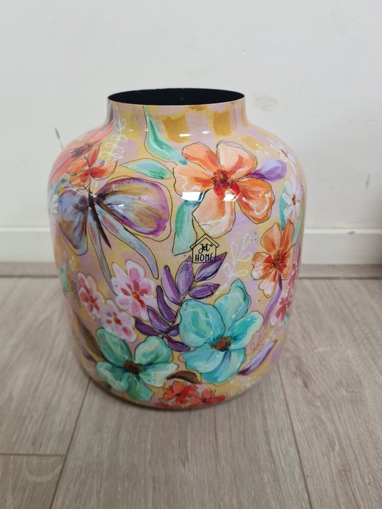 Vaas - bloemen - roze - design | bol