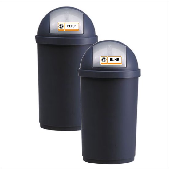 Statiegeld Blikje inleveren set 2 stickers M | bol