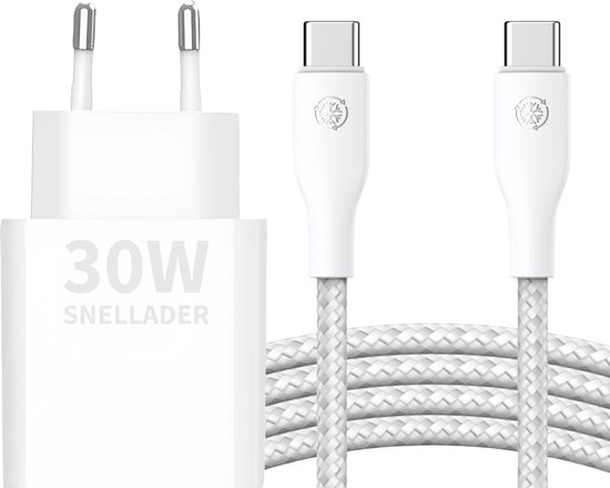USB C Snellader - Geschikt voor iPhone 16 Oplader en Samsung - USB-C ...