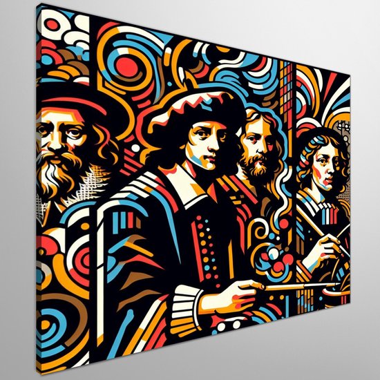 Pop art rembrandt schilderij | Rembrandt's classic masterpiece ...