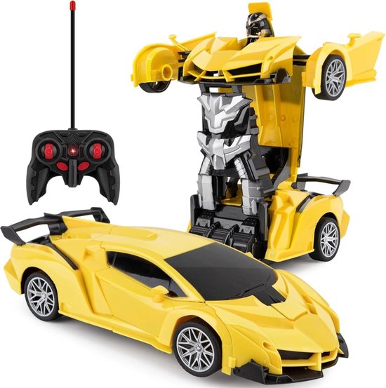 Jojoy 2-in-1 RC Auto en Robot – Bestuurbare Auto met Afstandsbediening ...