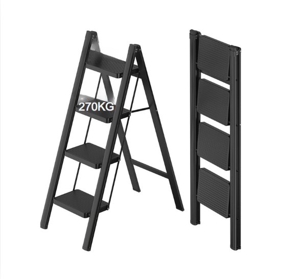 Huishoudtrap 4 Treden - Trapladder Met 4 Treden Voor Extra Stabiliteit ...