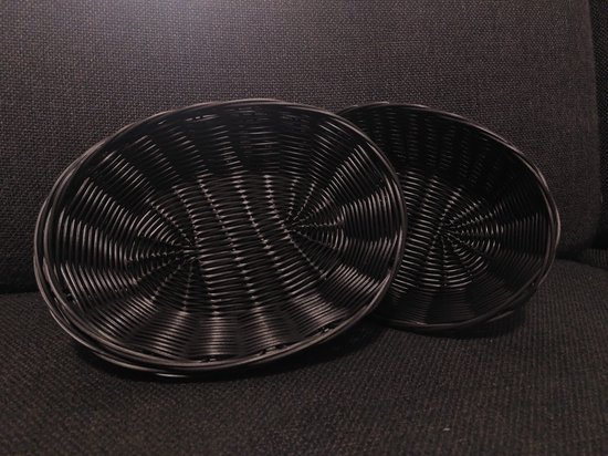 Rieten Mandjes - Set van 3 stuks - Ovalen Broodmandjes - 24,5 cm x 18 ...