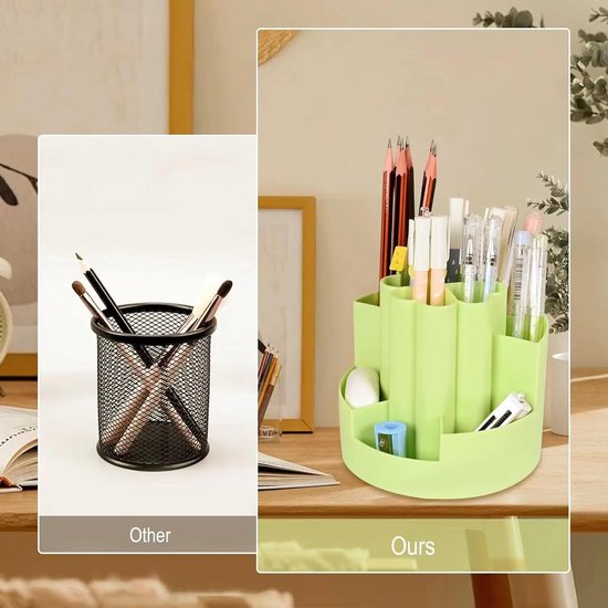 Luvetrex ® Handige 360° Roterende Pennenhouder voor Kinderen met 10 ...