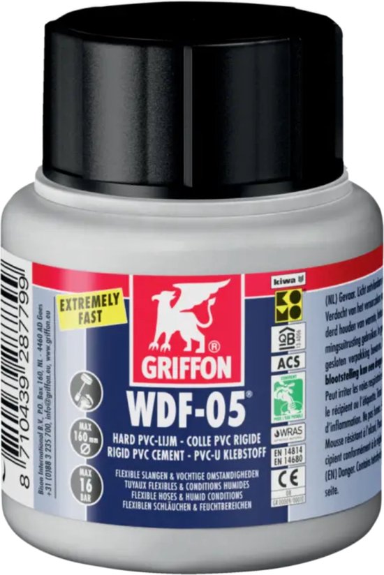 Griffon WDF-05, pvc lijm 125 ml | bol