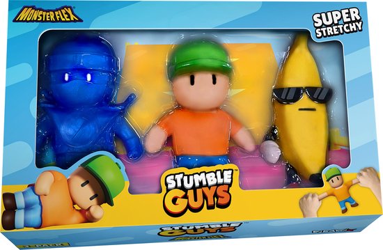 Stumble Guys Monster Flex Super Stretchy figuren - 3-pack | bol