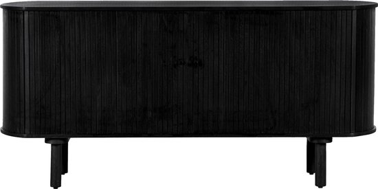 Lewis & Loft Dressoir Livia - FSC® mangohout - 160 cm - Zwart | bol