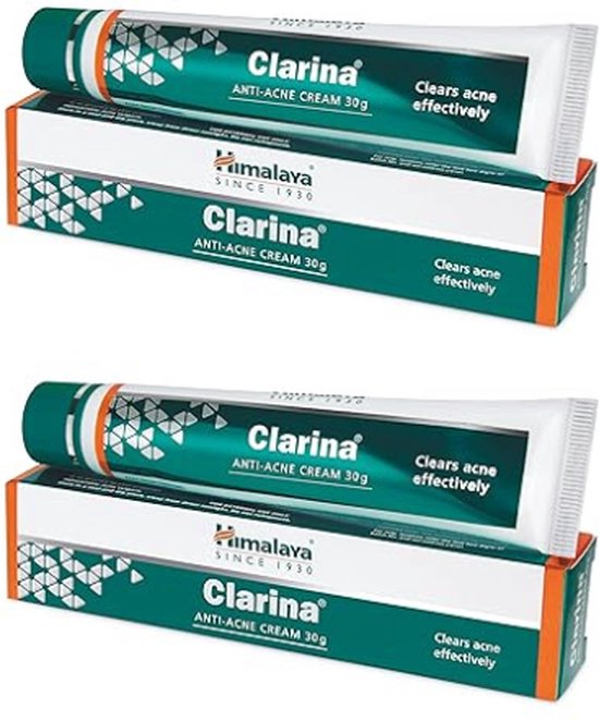 2 Pack - Himalaya Herbals - Clarina Anti Acne Cream - 30g | bol
