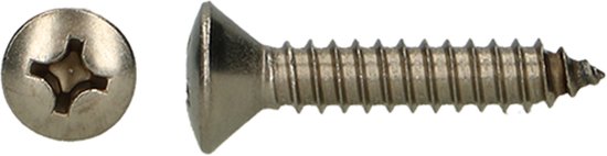 Parkerschroef DIN 7983 Ø3,90x16 A2 x 100 stuks | bol