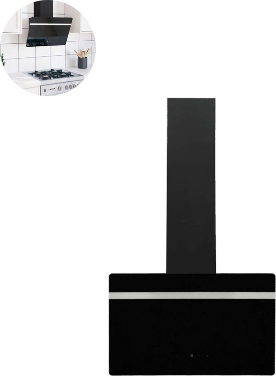 Afzuigkap - 60 cm -Onderbouw - Afzuigkappen - Met koolstoffilter - Schuin - Zwart | bol