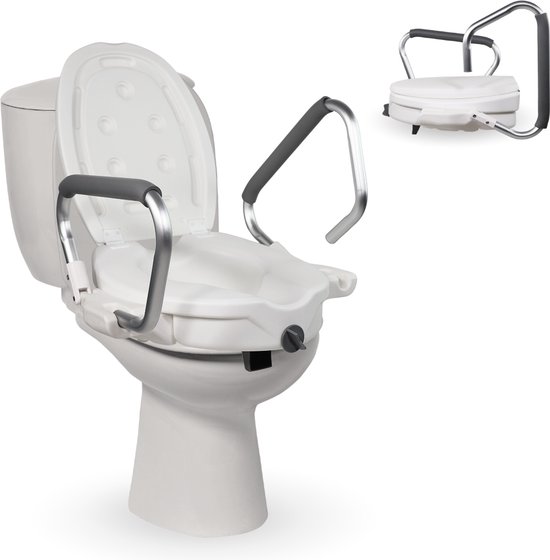 Mobiclinic Guadiana - Toiletverhoger - WC Verhoger 10 cm met Armsteunen ...