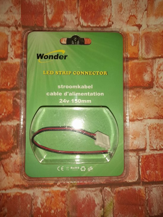 Wonder LED strip connector stroomkabel voedingskabel koppeling naar ...