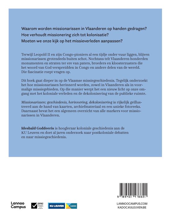 Missionarissen | 9789401476621 | Idesbald Goddeeris | Boeken | bol