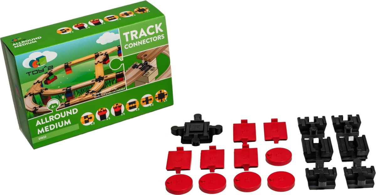 Toy2 Track Connectors - Allround Medium - Geschikt voor LEGO DUPLO ...