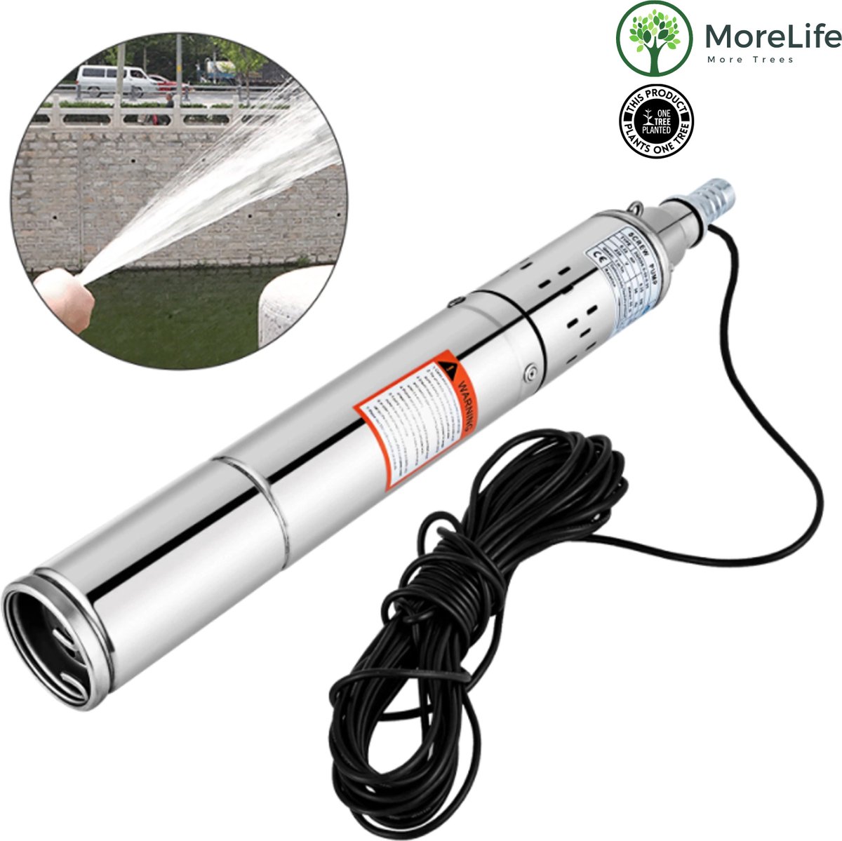 MoreLife Bronpomp - Deepwell Pomp - Dieptepomp - Diepe Bronpomp RVS ...