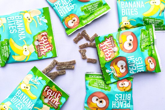 Fruitfunk Uitdeelzak Banaan Perzik (12 uitdeelzakken met 10 kleine ...