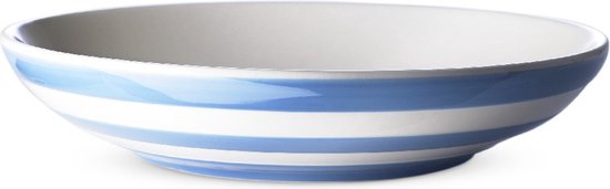 Cornishware Cornishblue - Pasta bord - blauw wit servies - strepen ...