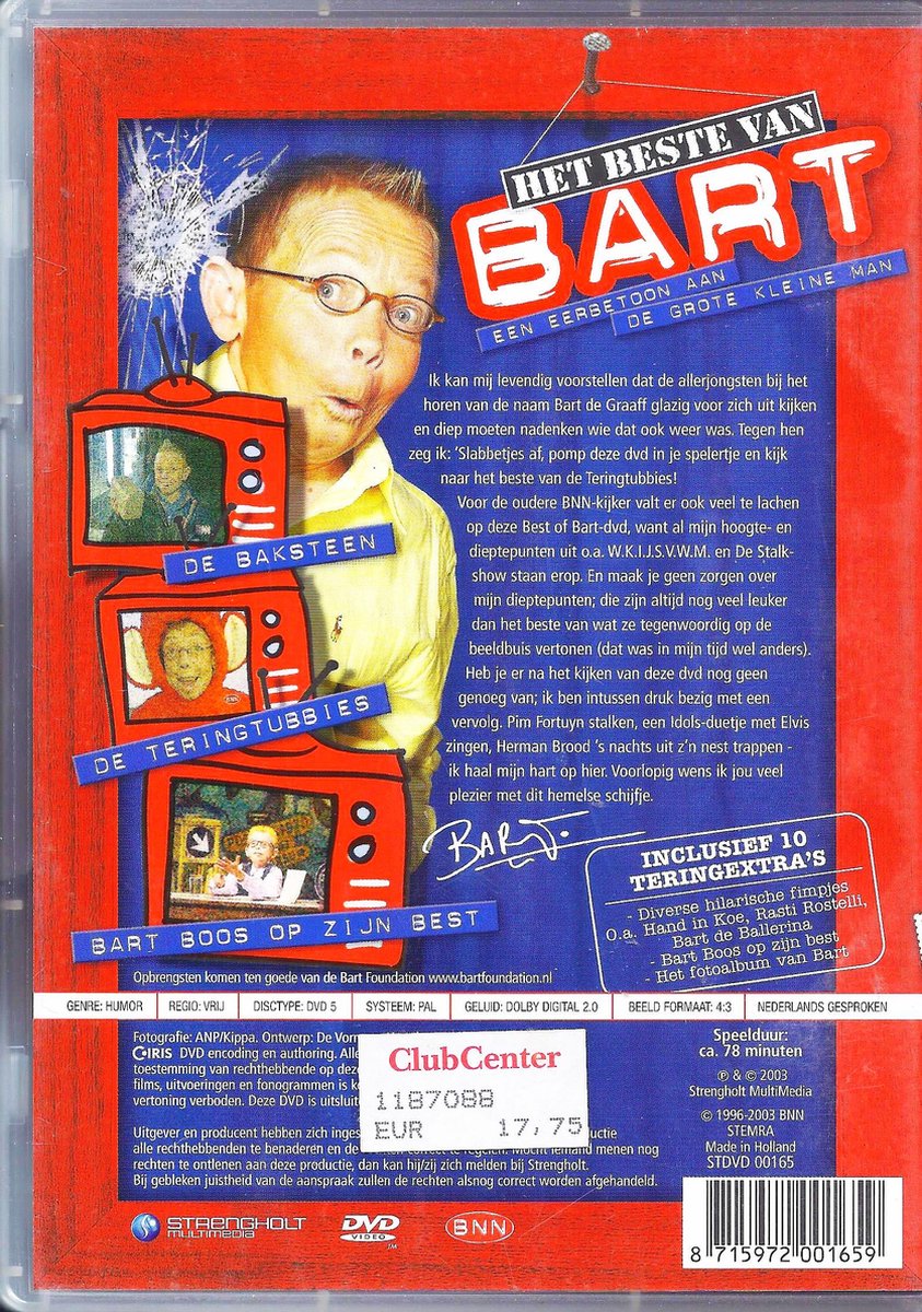 Beste Van Bart Deel 1 (Dvd), Bart De Graaf | Dvd's | bol.com