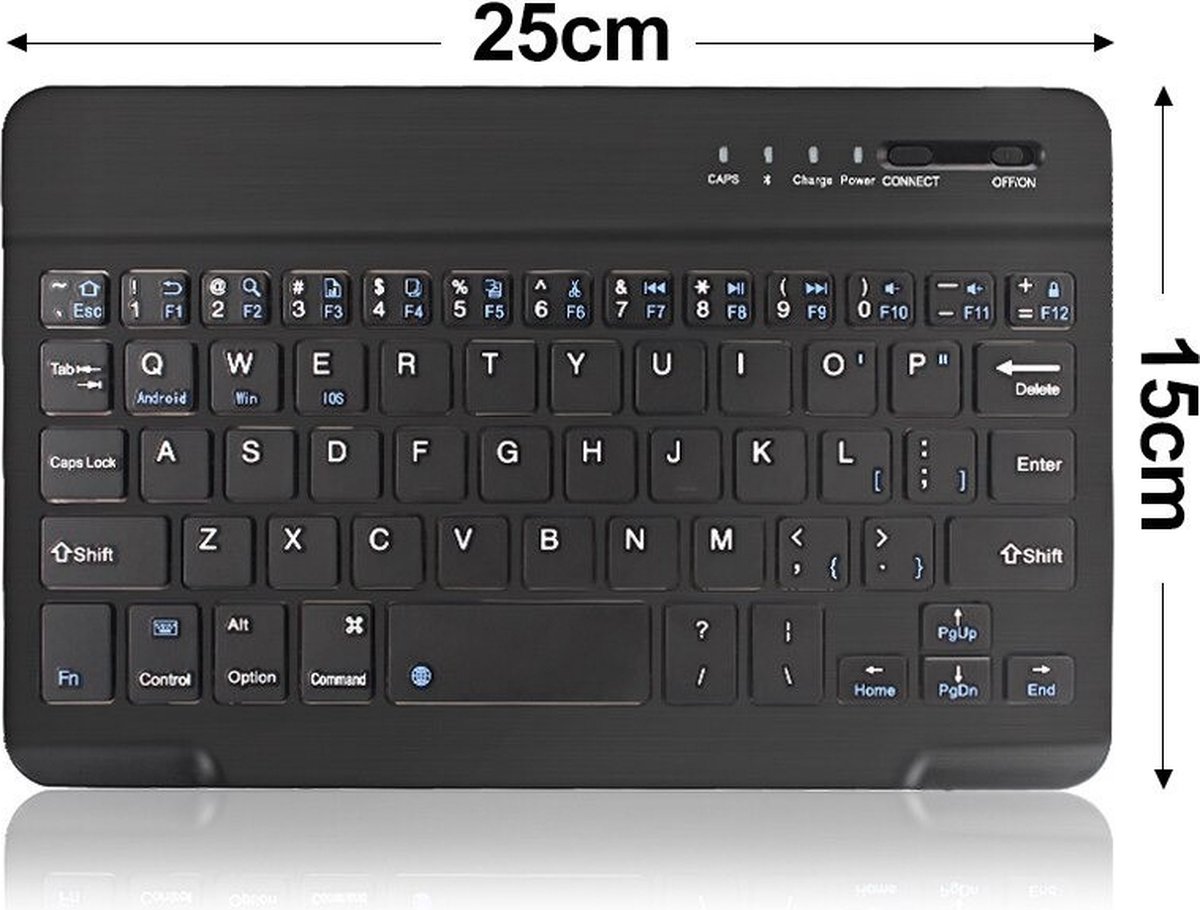 Draadloos Toetsenbord QWERTY - Bluetooth - 44 uur Batterijduur - Voor ...