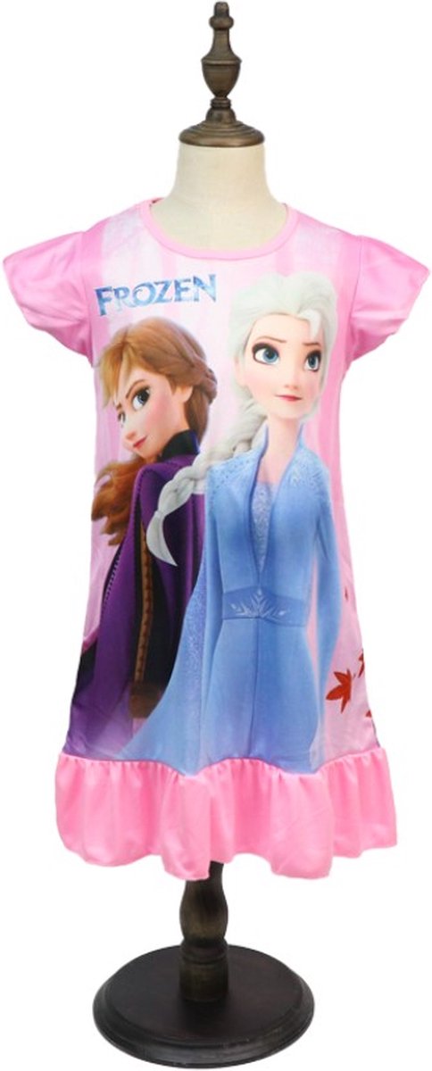 Frozen & Elsa jurk - roze - 3/4 jaar | bol.com