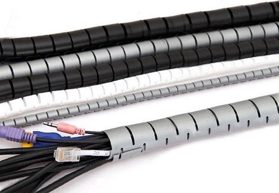 ValeDelucs Flexibele Spiraal Kabelslang - 50 meter - Spiraalband ...
