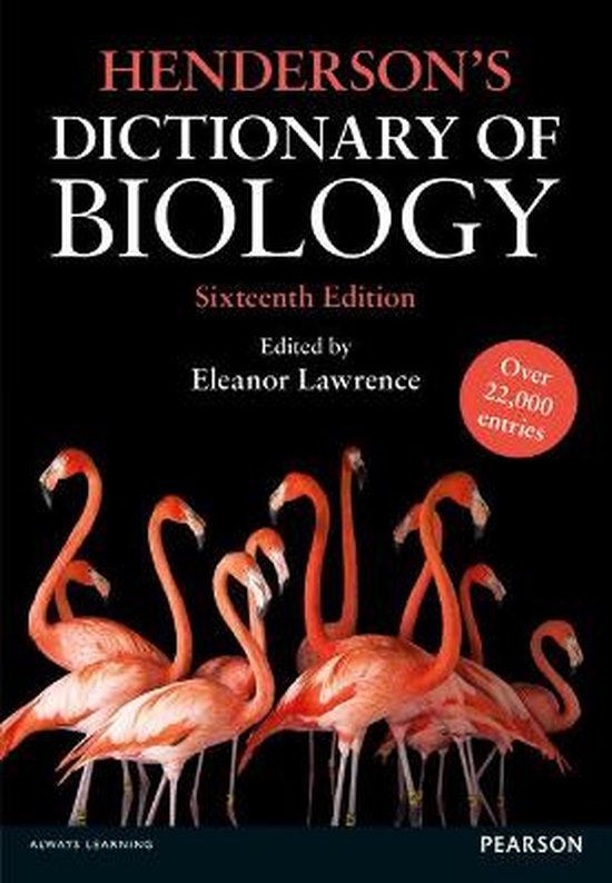 Henderson's Dictionary of Biology | 9781292086071 | Eleanor Lawrence ...