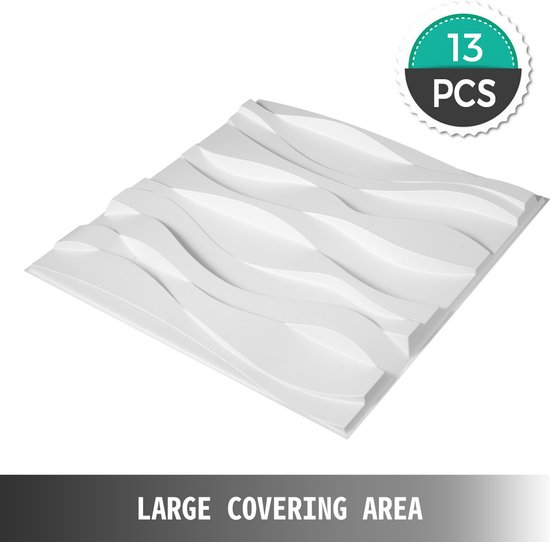 Zelfklevende tegel-3D Wandpanelen-Wallpaper-Waves Design-Water ...