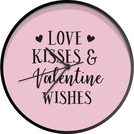 Klok Ø 30 Cm Spreuken Quotes Love Kisses And Valentine Wishes