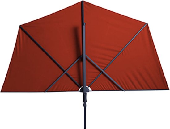 Madison - Parasol Sun Wave - 270 x 150 - Rood | bol.com