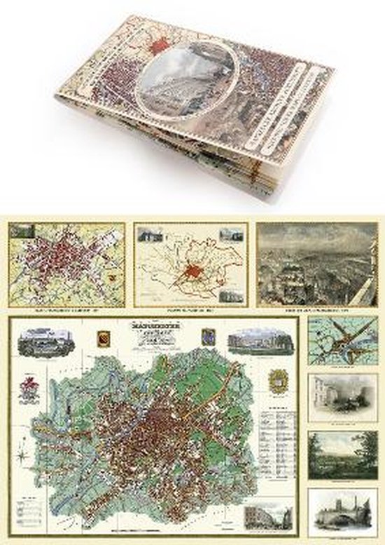 Collection of Four Historic Maps of Manchester from 1807-1876 ...