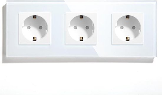 Stopcontact Inbouw 3 Stopcontacten - Wandcontactdoos Inbouw ...