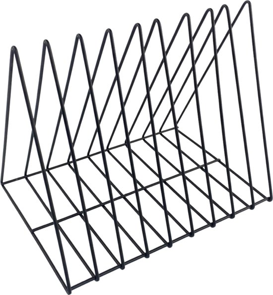 Naturn Living Metalen magazine organizer | triangel boeken rek ...
