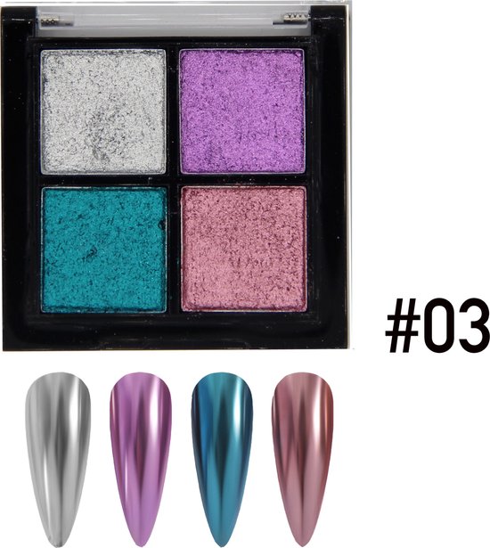 Chrome Poeder - Mirror Powder - Nail art - Pigment Poeder | bol