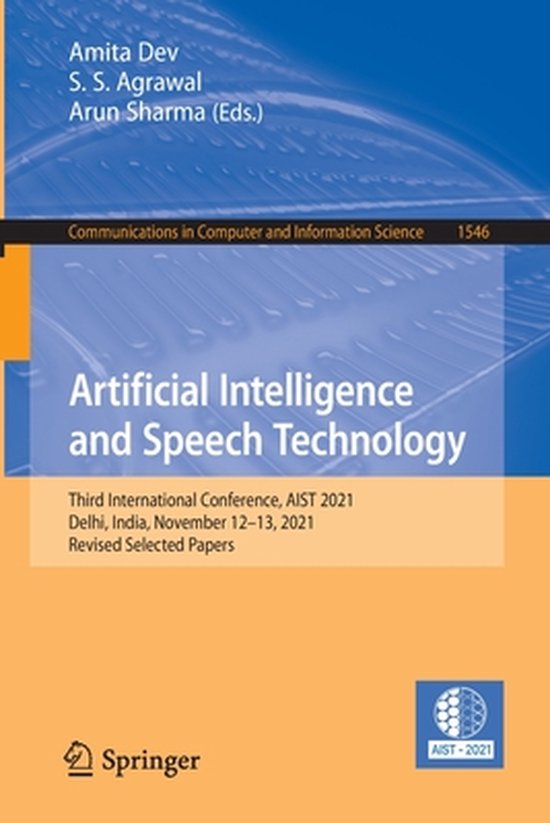 Artificial Intelligence and Speech Technology | 9783030957100 | Boeken ...