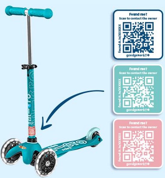 Lost & Found QR-stickers - 27st. | direct contact met eigenaar | bol.com