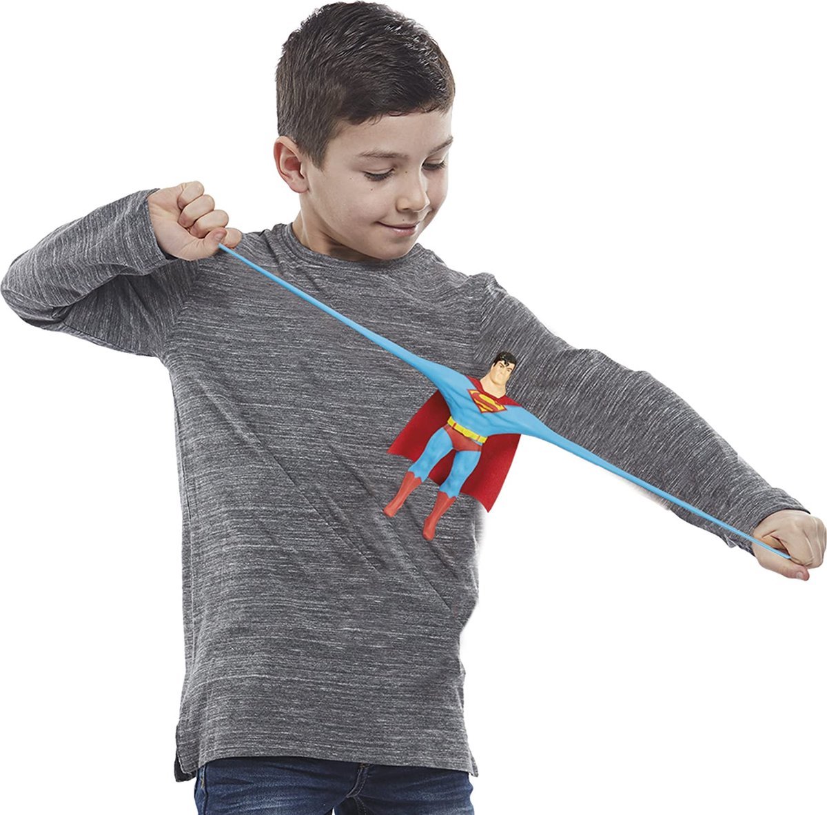 DC Comics Superman Stretch Speelfiguur + 3 stickers! | Superhelden ...